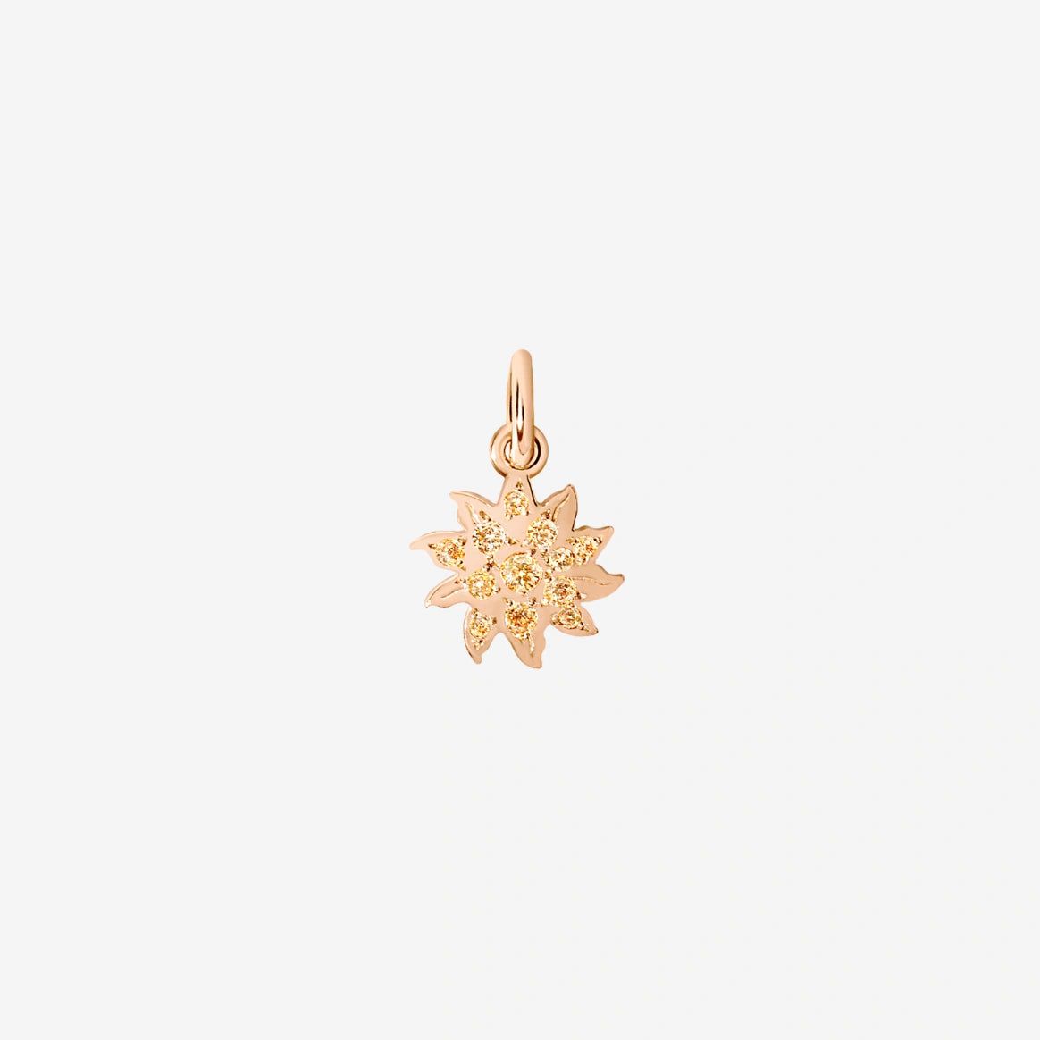 Charm Dodo Sole Oro Rosa e Diamanti Brown – Gioielleria Granarelli