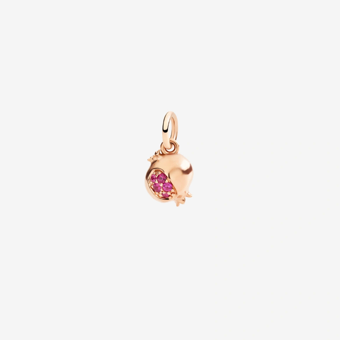 Gioielleria Granarelli Charm Dodo Melagrana Prezioso Oro Rosa e Rubini